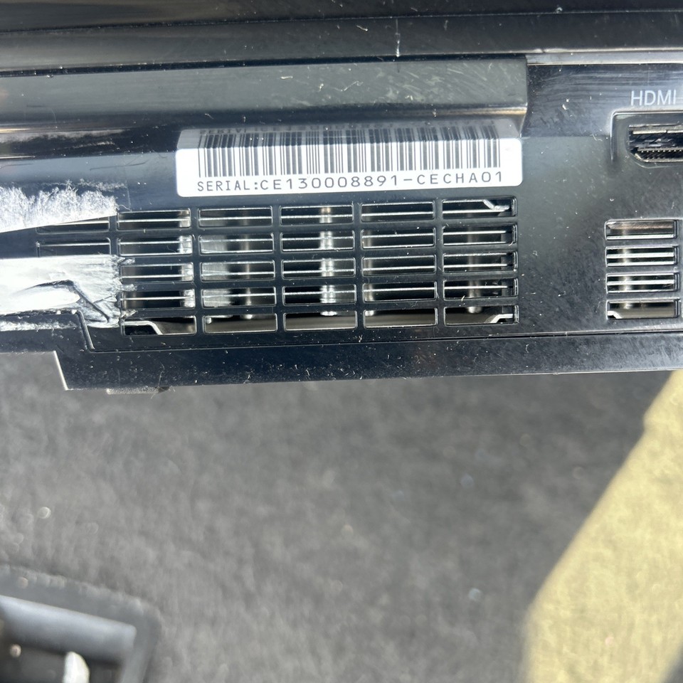 Sony PS3 Playstation3 Parts Repair FAT CECHA01 4 USB Ports Backwards ...