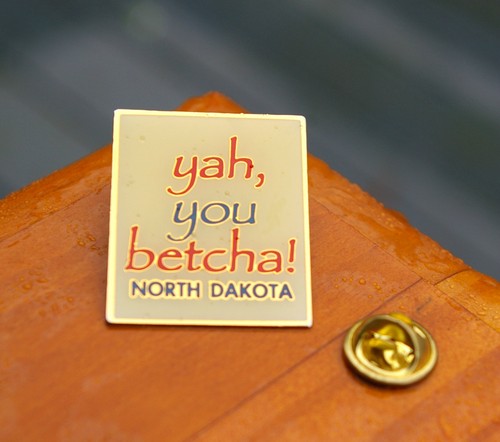 Yah, You Betcha ! North Dakota Midwest Accent Lapel Pin Pinback ...