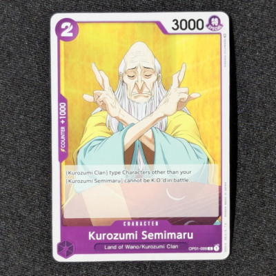 Kurozumi Semimaru - Romance Dawn (OP01-099) One Piece TCG ENG NM | eBay