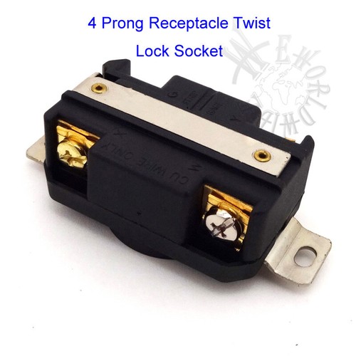 4 Prong Receptacle Twist Lock Socket 30AMP 125/250V NEMA L14-30R | eBay