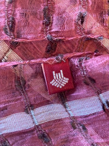 100% Raw Silk. Pink Burgundy. Hijab Pashmina Scarf Shawl. | eBay