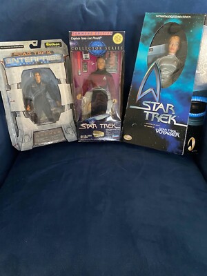 Star Trek Trio Figures - Captain Jean-Luc Picard, Seven of Nine ...