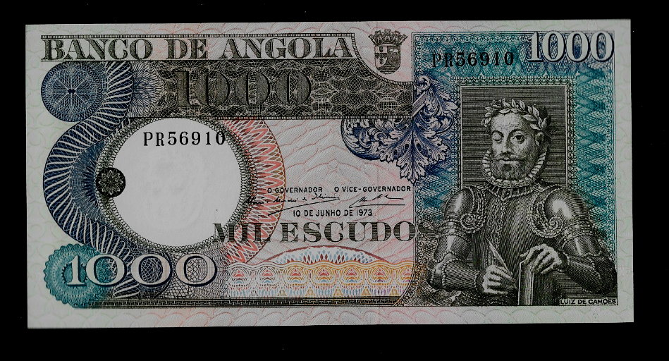 ANGOLA ( 1 ) BANK NOTE 1000 ESCUDOS 10 . 6 . 1973 P 108 UNCIRCULATED | eBay