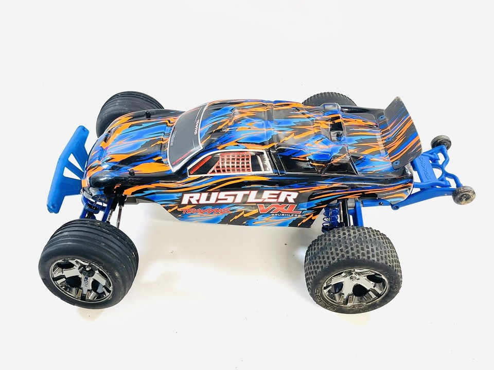 Traxxas Rustler Vxl 2wd Roller Slider 1/10 Chassis Rc Truck With ...