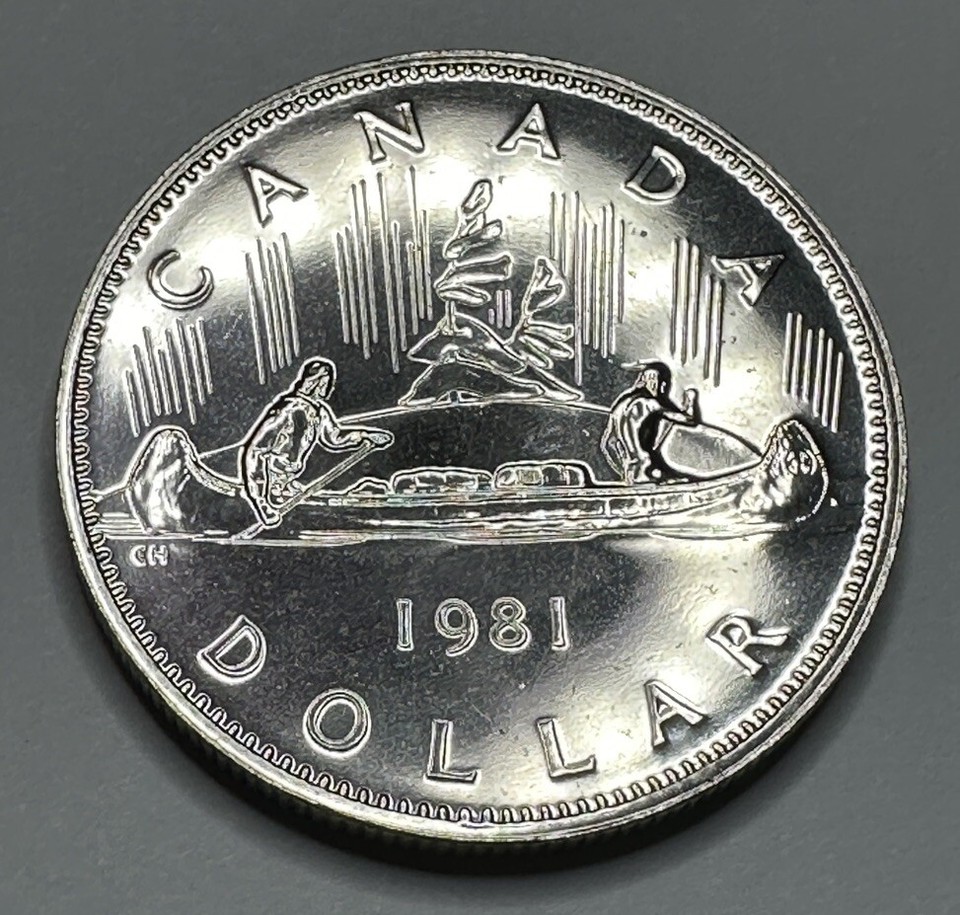 1981 Canadian Dollar Proof Like Coin from Mint Set. Uncirculated ...