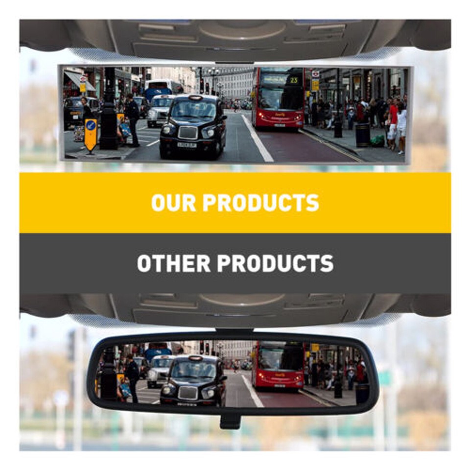 Angel View Panoramic Wide Angle Car Rear View Mirro Mirror Lens 300mm ...
