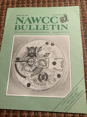 NAWCC Bulletin Feb 1986 Coleman Tower Clock, Fenn Stencils, Marion ...