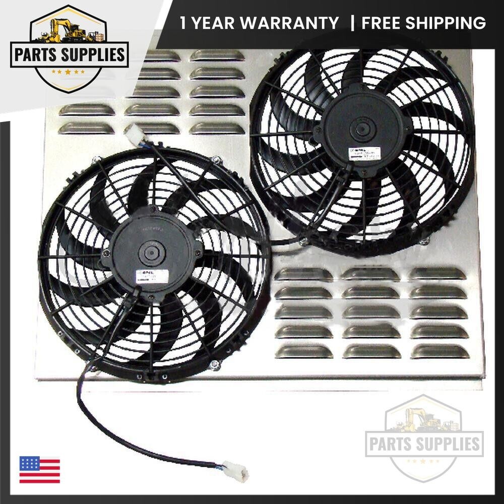 Z40002 Dual 11" Electric Fan & Shroud 18 1/8 x 22 3/8 x 2 5/8 | eBay