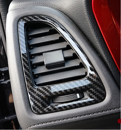 For Honda HR-V HRV 2016-2021 Dashboard Air Vent Cover Trim Carbon fiber ...