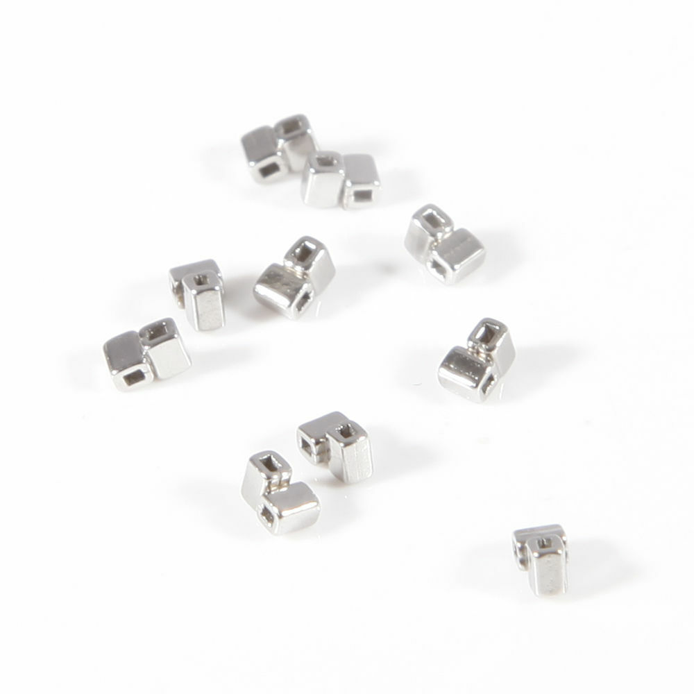 10 Pcs/Pack Dental Orthodontic Stainless Steel Crimpable Hooks Cross ...