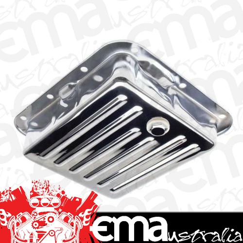 RPC RPCR9531 Chrome Finned Stock Transmission Pan suit Ford C4 ...