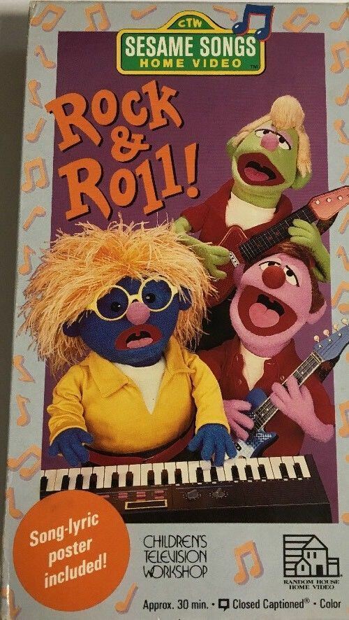Sesame Street Songs-Rock & Roll [VHS] [VHS Tape] [1990]TESTED-RARE ...