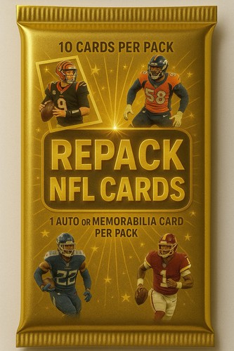 2025 Panini Football Card Pack 1 Guaranteed Autographed Cards Per Pack ...