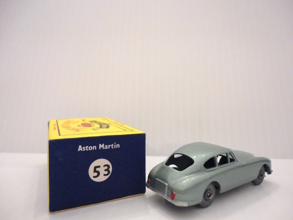 1958 MOKO Lesney Matchbox No.53 'ASTON MARTIN'---w/B5 box---see photos ...