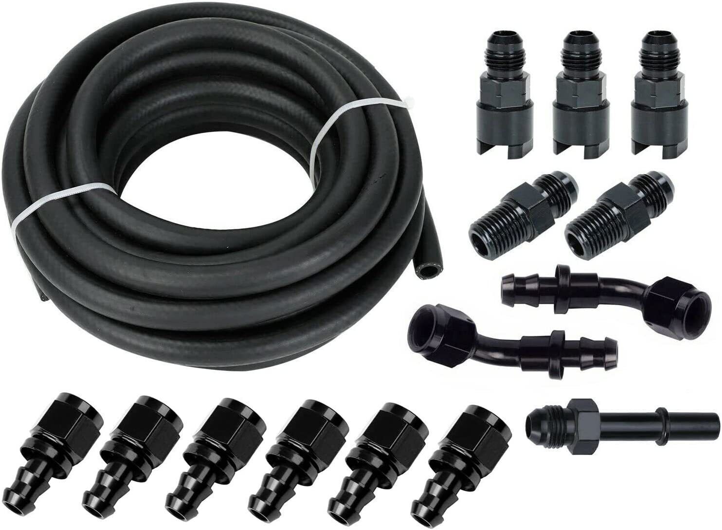 25Ft 3/8'' LS SWAP Fuel Injection Line Kit Complete Conversion EFI FI ...