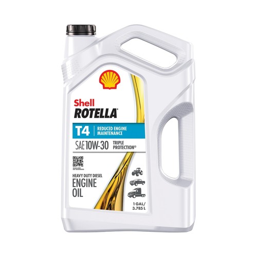Shell Rotella 550045144 T4 Triple Protection Conventional 10W-30 Diesel ...