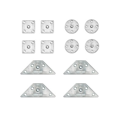 M8 8mm Heavy Duty Table Leg Feet Mounting Plates Brackets Round Square ...