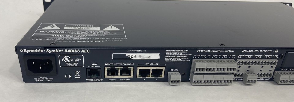 Symetrix SymNet Radius AEC Audio Digital Signal Processor 8-AEC in / 8 ...