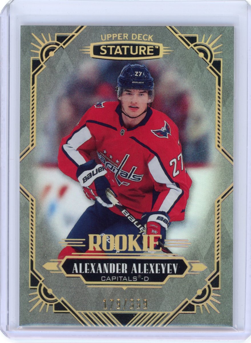 2020-21 UD Stature Alexander Alexeyev Rookie RC #d /399 - Washington ...