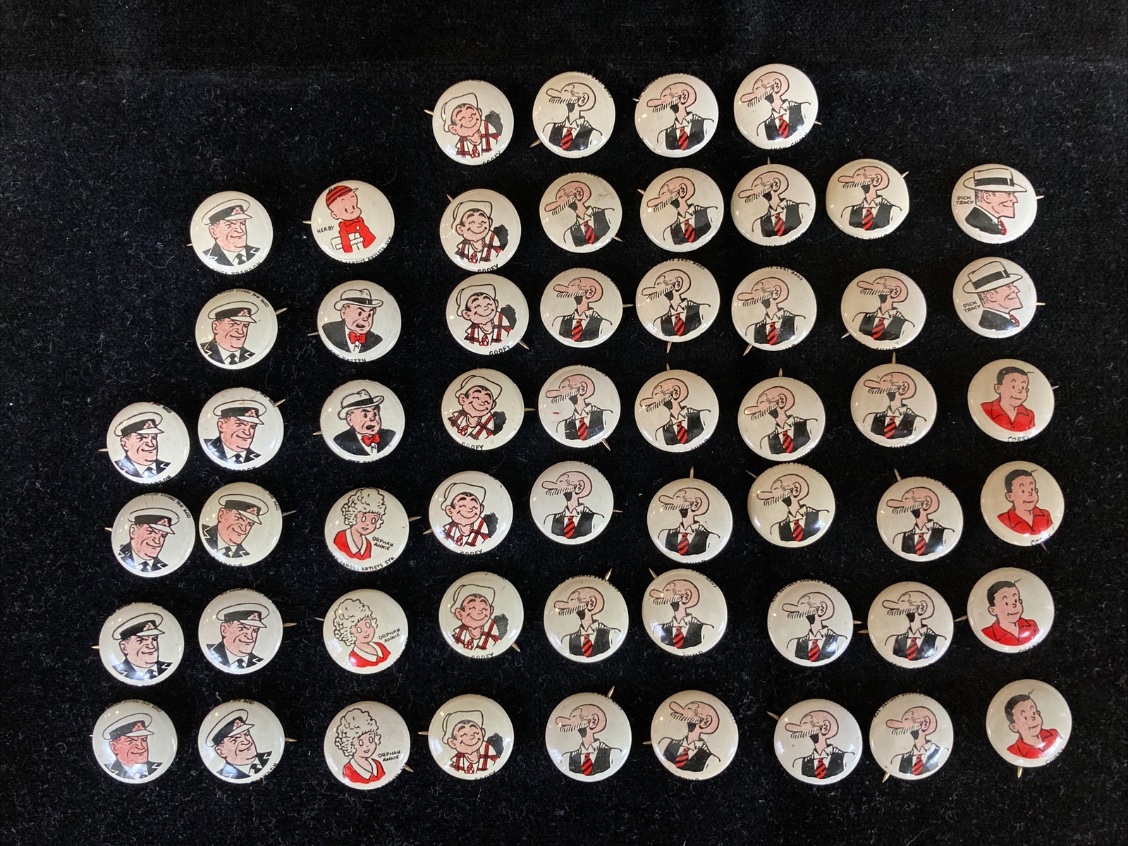 Vintage Kelloggs PEP button pins pinbacks lot 56 w multiples Gump ...