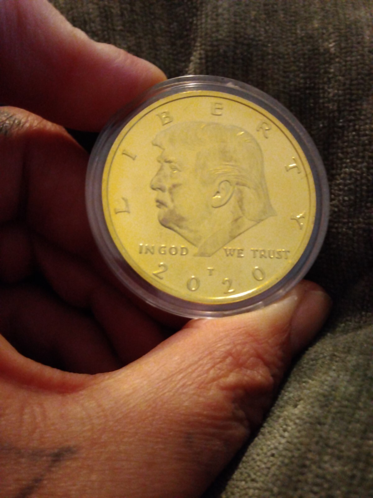 2020 Gold Plated Donald Trump Liberty Coin, United States of America | eBay