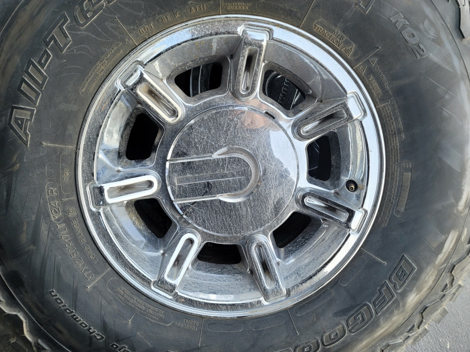 17" HUMMER H2 OEM FACTORY RIMS CHROME WHEELS TIRES 8x6.5 CHEVY 2500HD ...