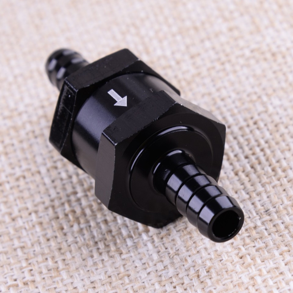 Aluminum 6mm One Way Inline Non Return Diesel Gasoline Fuel Check Valve ...