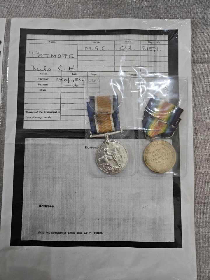 Ww1 Machine Gun Corps Medals to cpl patmore | eBay UK