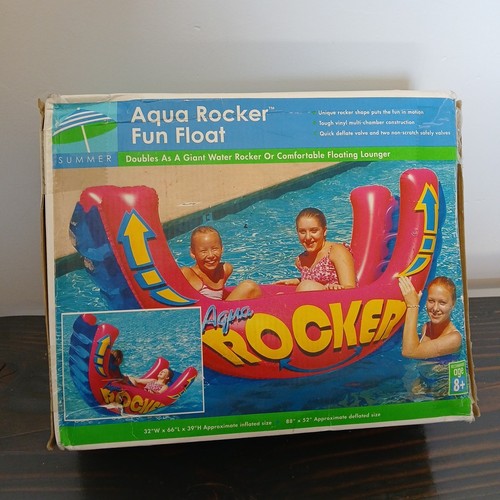 Poolmaster Aqua Rocker Inflatable Fun Float Pool Lounger OPEN BOX ...