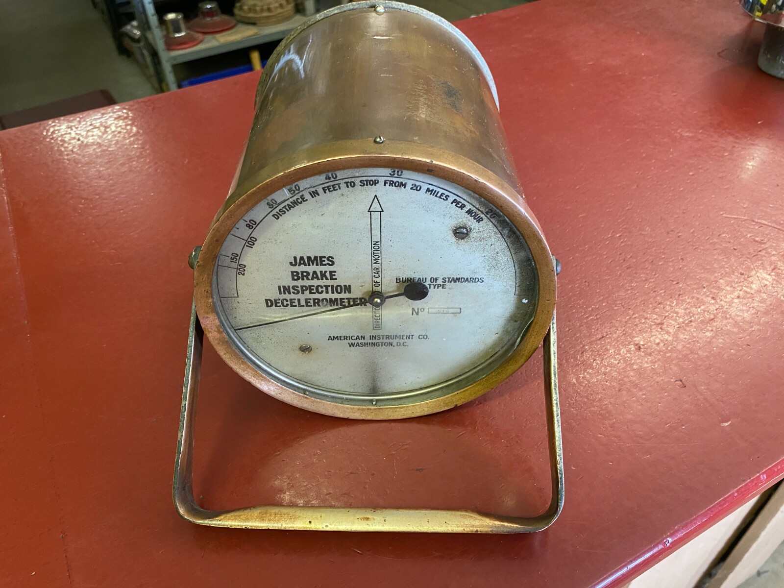VINTAGE JAMES BRAKE INSPECTION DECELEROMETER TRAINS LOCOMOTIVE 1920 'S ...
