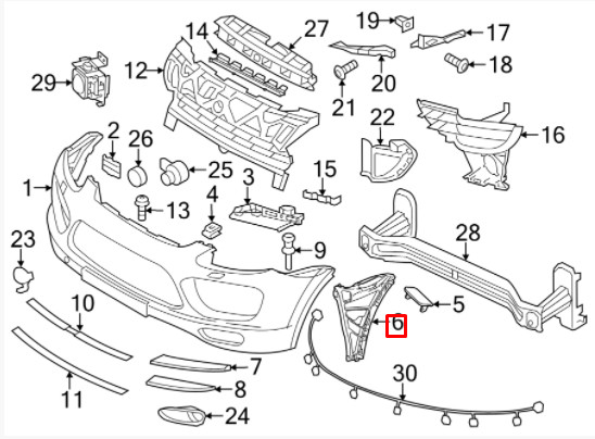 Genuine Porsche Cayenne 92a Guide Right 95850517800 for sale online | eBay