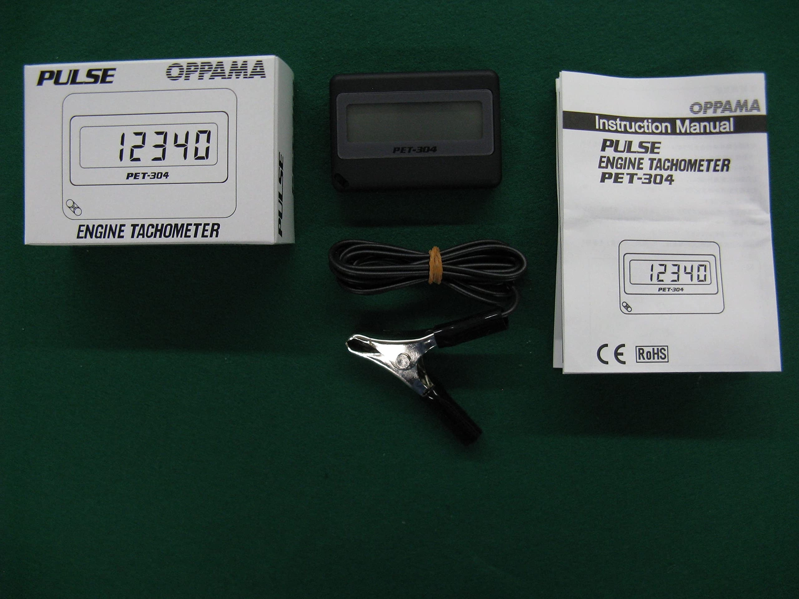 Oppama Pulse Engin Tachometer PET-304 Measure by simply close to the ...