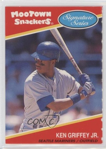 1991 Mootown Snackers Signature Series - No Coupon #4 Ken Griffey Jr ...