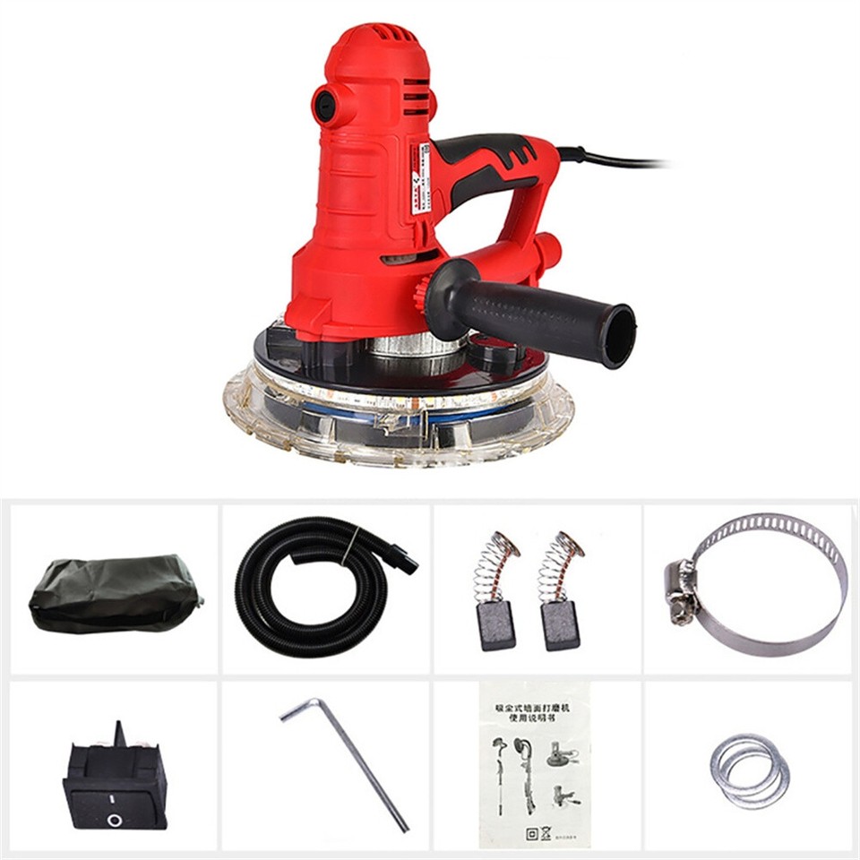 1250W Handed Drywall Sander With Vacuum System LED Light Ceiling ...