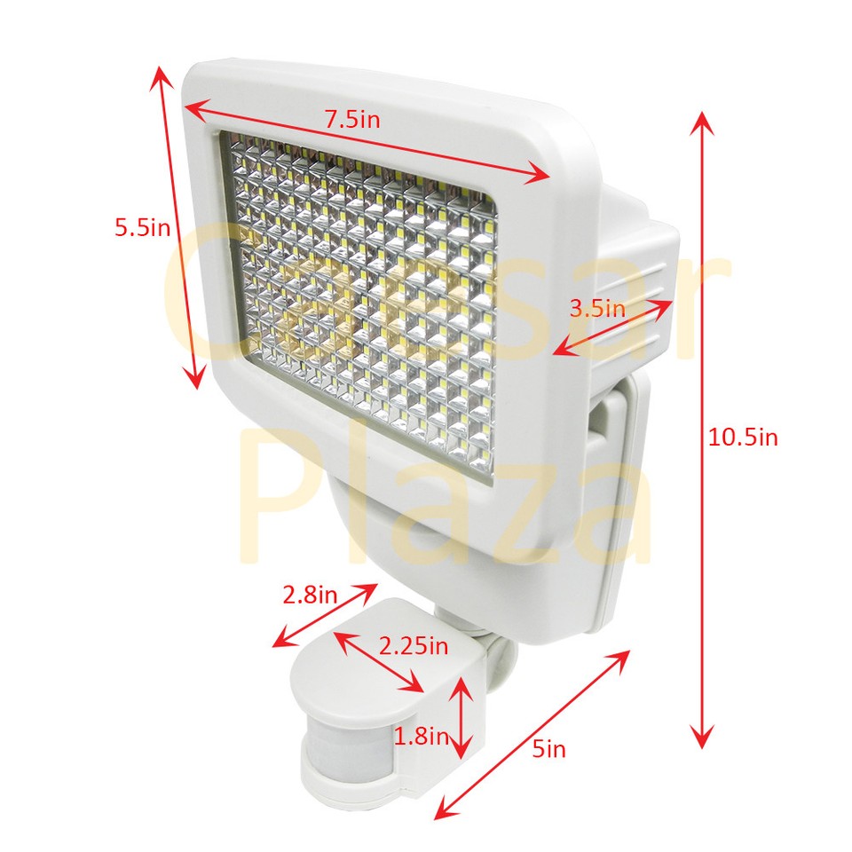 2 PACK 150 SMD LEDs Solar Powered White Motion Sensor Security Light ...