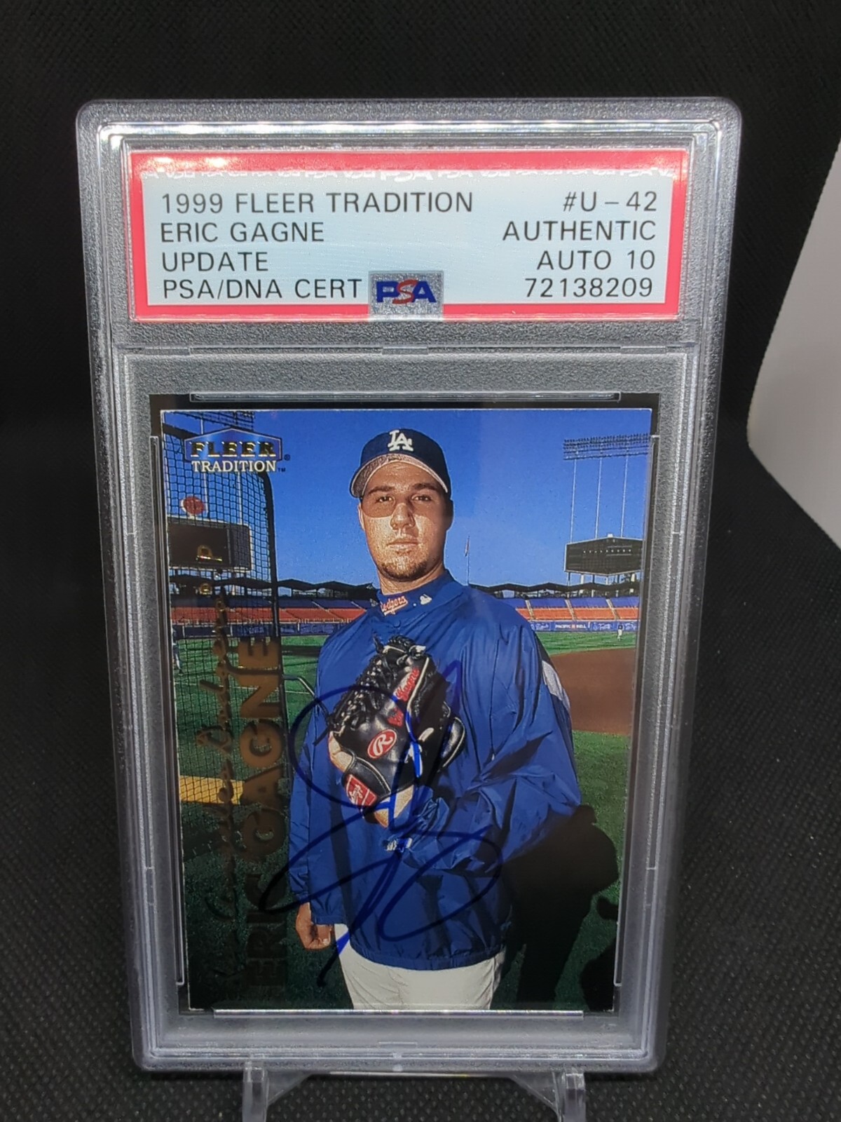 1999 Fleer Tradition Update #U-42 Eric Gagne Rookie RC PSA/DNA Auto 10 ...