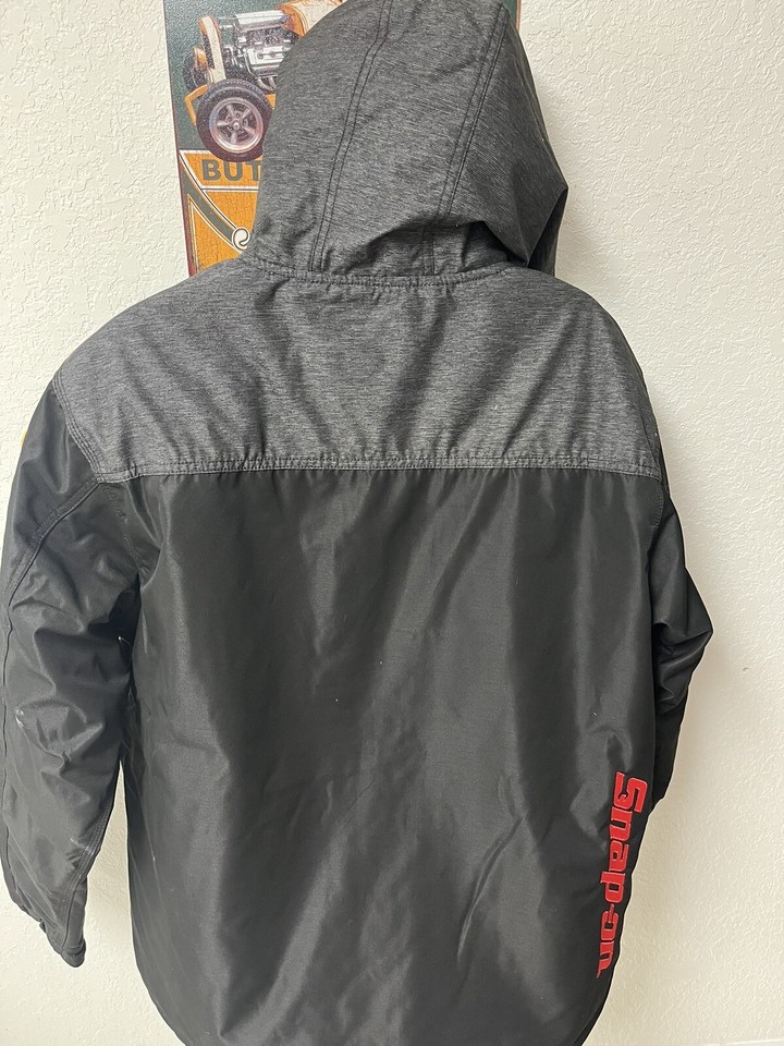 Snap-On Tools Black Gray Embroidered Hooded Legend Jacket Size XL | eBay