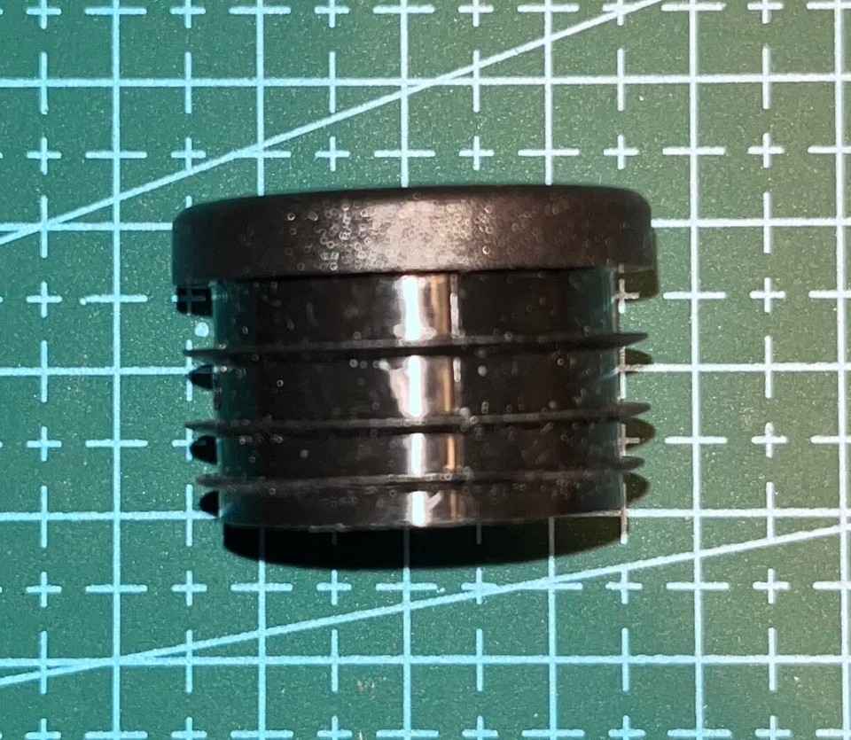 1 x 30mm/1.18” Round Plastic End Cap/Bung, Tubular Insert Blanking Plug ...