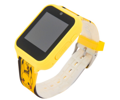 Pokemon Pikachu Poses Interactive Kid's Metal Smart Watch Yellow Black ...