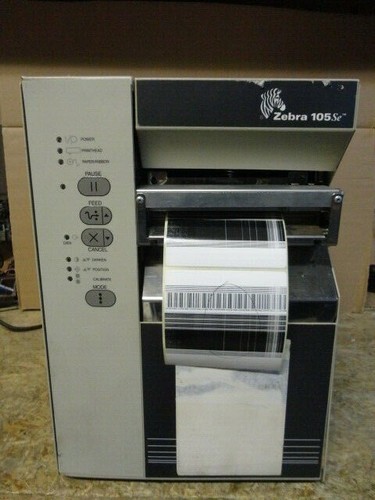 Zebra 105SE Thermal Transfer Label Printer - Bad Head - 300Dpi for sale ...