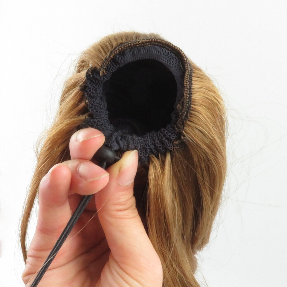 Wavy Hair Drawstring Clip in 100% Remy Human Hair Ponytail One Piece ...
