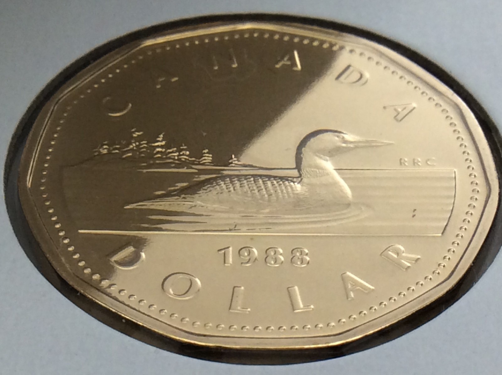1988 Canada 1 One Dollar Loonie Canadian Brilliant Uncirculated Coin ...