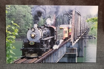 LMH Postcard GREAT SMOKY MOUNTAINS Railway 2-8-0 Steam Loco #1702 ...