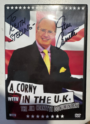 JIM CORNETTE SIGNED DVD A CORNY IN THE U.K. DOCUMENTARY WWE AWE TNA WCW ...