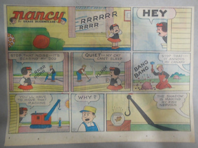 Nancy Sunday Page by Ernie Bushmiller from 4/19/1969 Size 11 x 15 ...