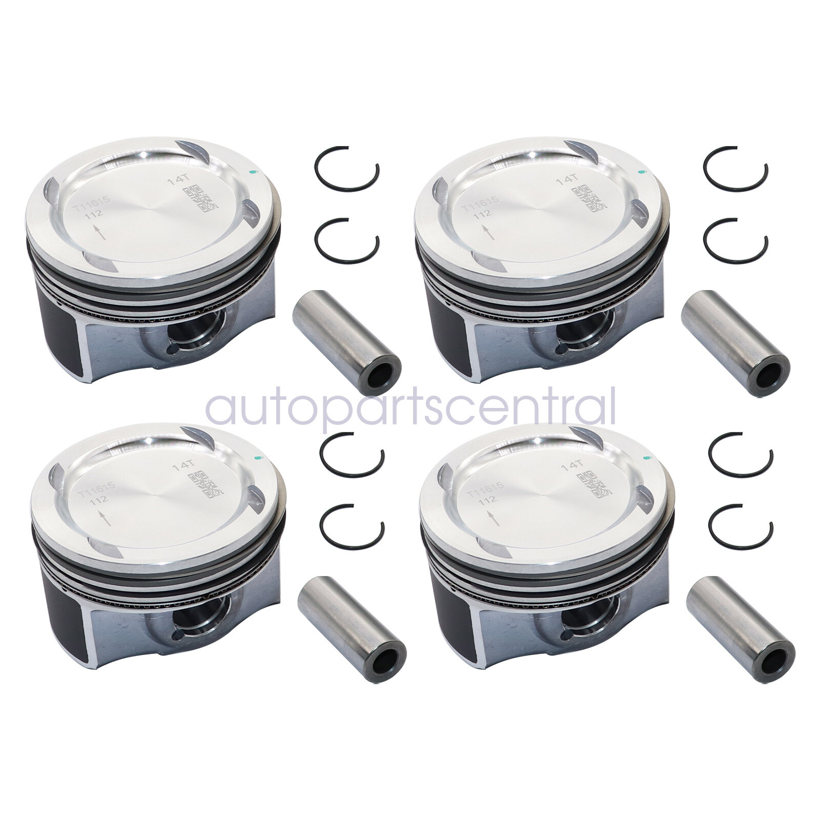 1.4L Set Pistons & Rings Kit for CHEVY CRUZE SONIC TRAX ENCORE 2011-2021 | eBay