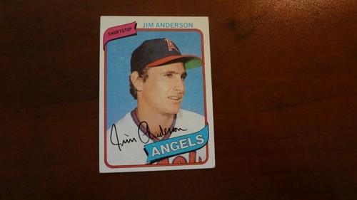 1980 TOPPS # 183 JIM ANDERSON BASEBALL CARD | eBay