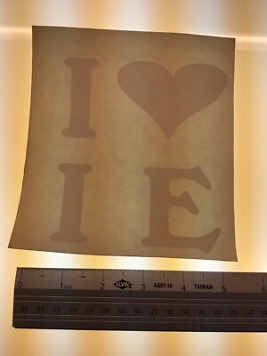 I ️ IE Inland Empire - WHITE - Vinyl Sticker Decal - Y7-2.720 | eBay