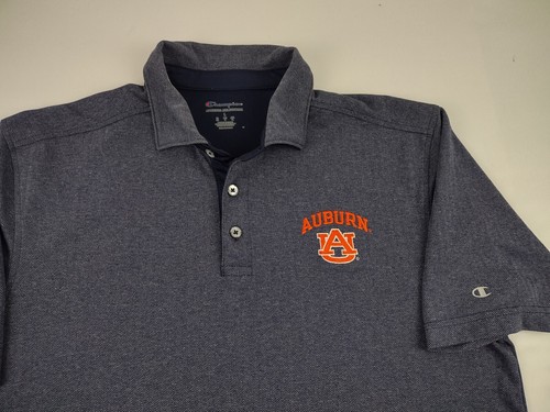 Champion Auburn University Tigers Polo Golf Shirt Men’s Size Large Blue ...