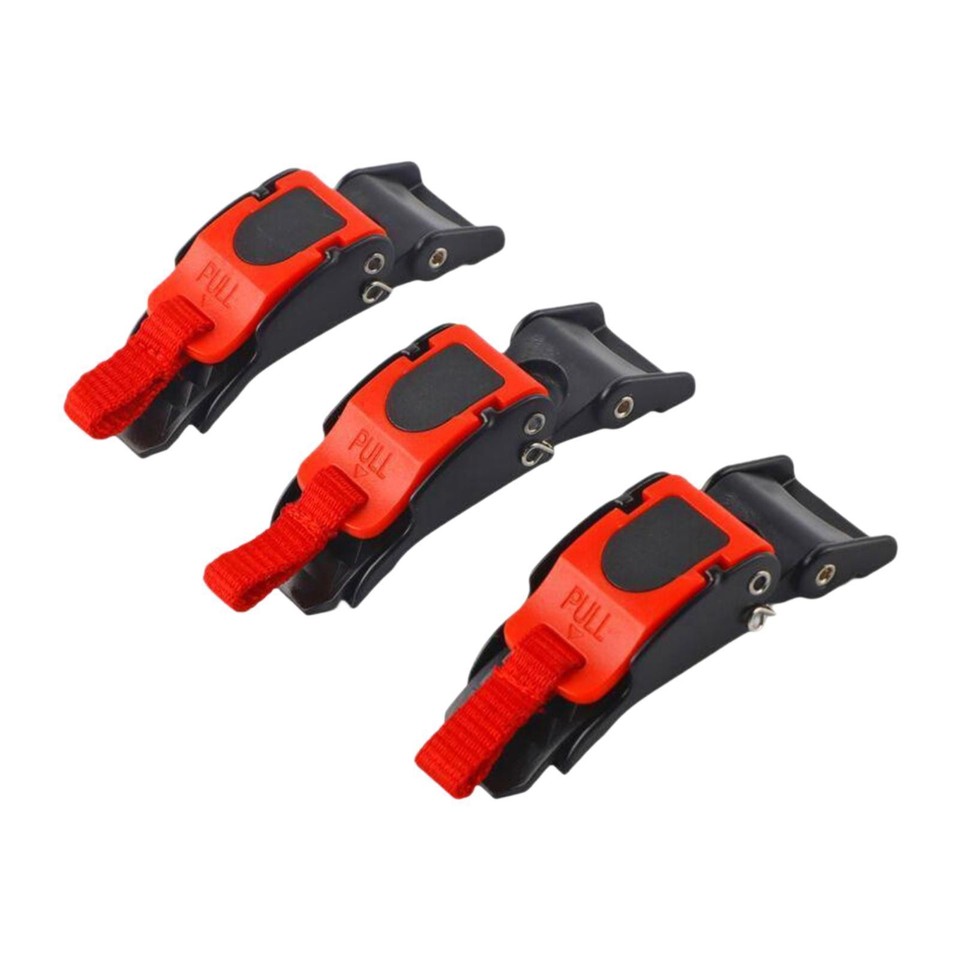 3x Helmet Quick Release Buckle Kit Chin Strap Snaps for Motorcycle ...